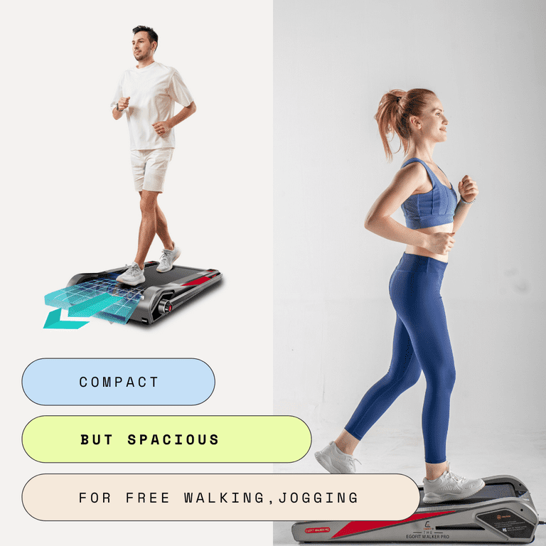 Egofit Walker Pro Smallest Under Desk Electric Walking Treadmill for Home 2.0hp 5 Incline
