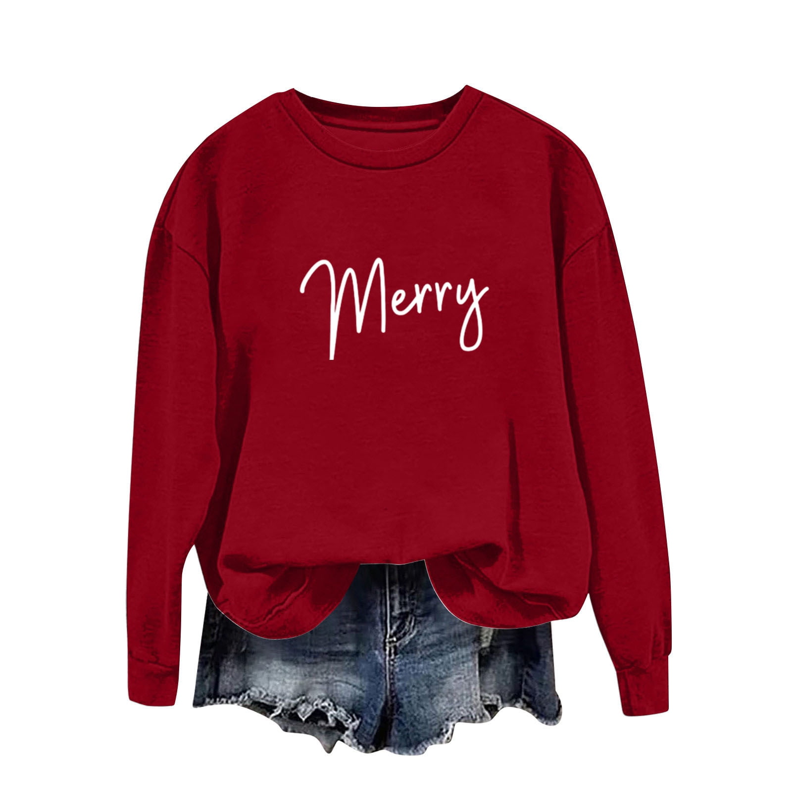 Click here for Mgmyaa Womens Crewneck Sweatshirt Christmas Print... prices
