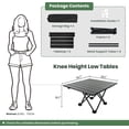 2 Pack Portable Camping Table Foldable, Ultralight Small Folding Beach ...