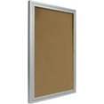 2x3 Foot Cork Enclosed Bulletin Board, 24 x 36 Inch with Hinged Door ...