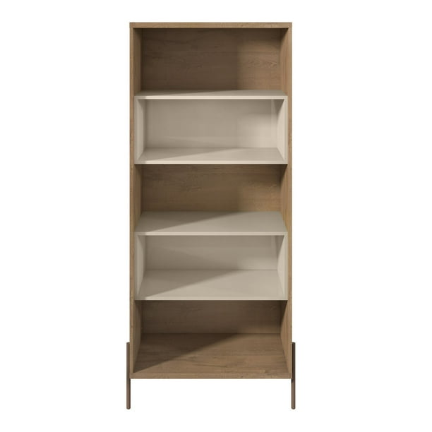 Joy 5- Shelf Bookcase in Off White - Walmart.com