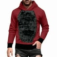 APEXFWDT Men's Christmas Funny Hoodie Reindeer Fleece Hooded Sweatshirt ...