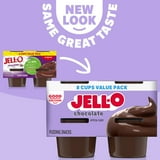 Jell-O Chocolate Pudding Cups, Value 8 Pack, Original Flavor, Ready-to ...