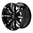 17" Black With Silver Inserts 94R Wheel by RBP (Rolling Big Power) 94R ...