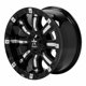 17" Black With Silver Inserts 94R Wheel by RBP (Rolling Big Power) 94R ...