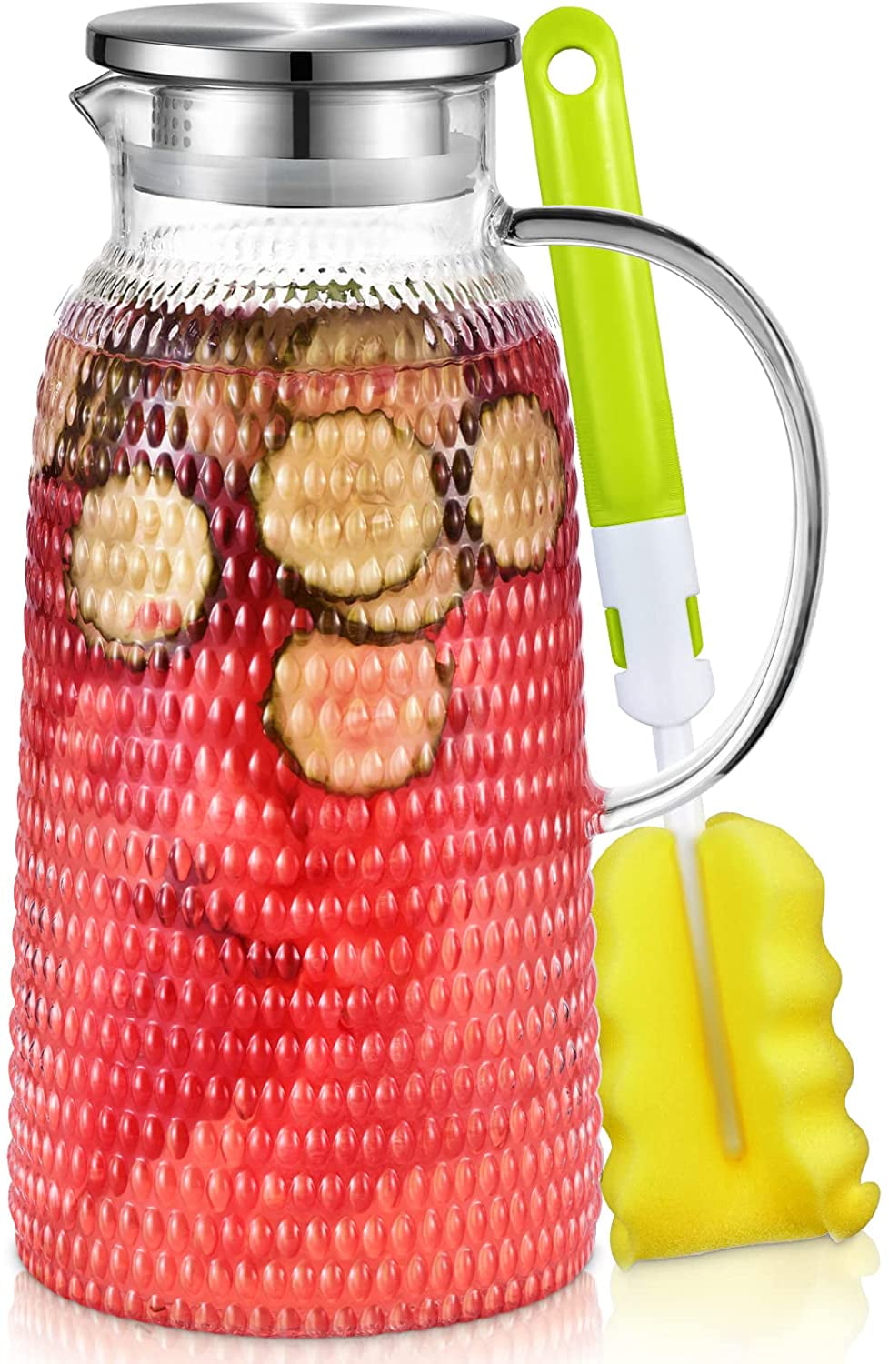 Glass Juice Carafe Water Pot Jug Pitcher Beverage Drip Coffee Teapot ...