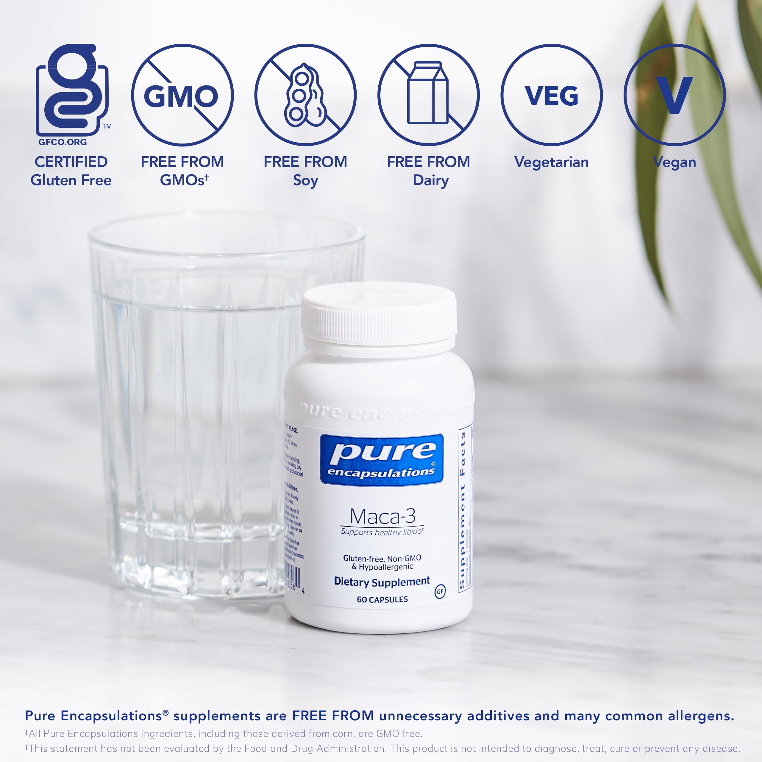 Buy Pure Encapsulations Maca-3 | Hypoallergenic Supplement Promotes ...