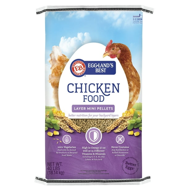 Eggland's Best Egg Layer Mini-Pellets Chicken Food, 40 lbs. - Walmart.com