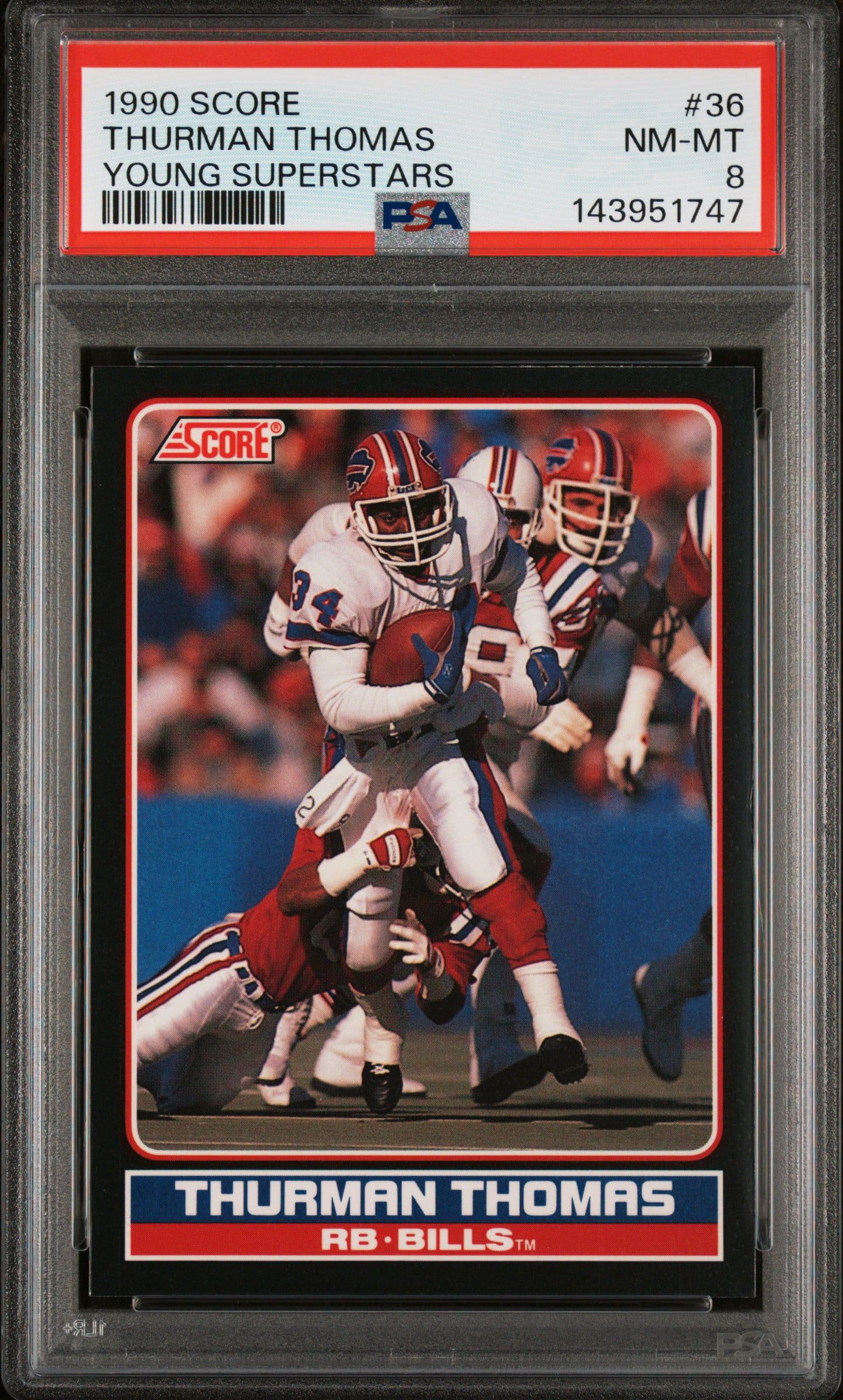 1990 Score Young Superstars Thurman Thomas #36 PSA 8 - Walmart.com