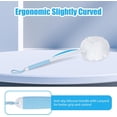 Loofah Sponge Set Back Scrubber for Shower, Anti-Slip Plastic Handle ...
