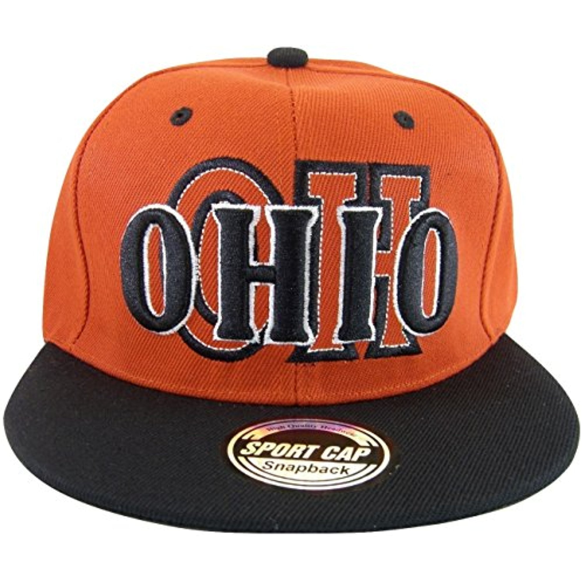 Ohio Wave Style Men's Adjustable Snapback Baseball Cap (Red/Black ...