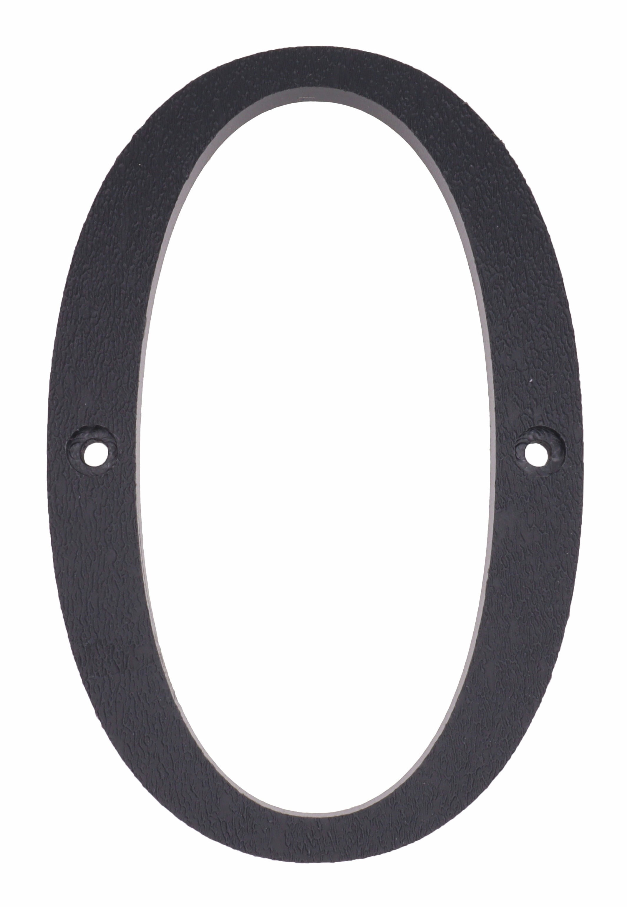 Pearl Sign Co. Black 8" Floating House Number 0, Roman Style - Walmart.com