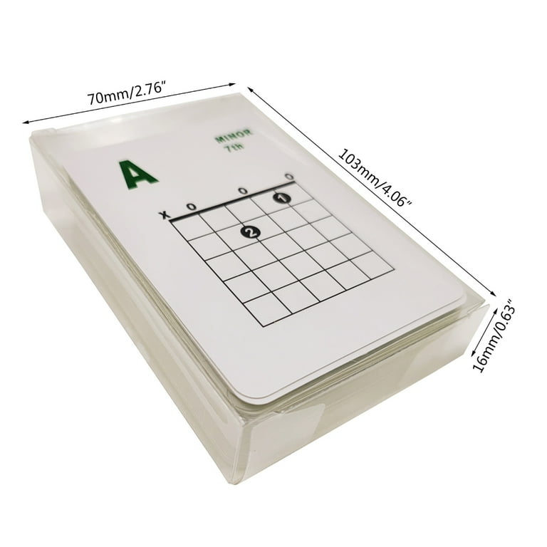 49 Guitar Flash Cards Guitar Chord Learning Cards Guitar Scale🍌 ...