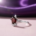 GEMHUB 2.64 Ct. Ruby Pear Solitaire Ring 925 Sterling Silver ...