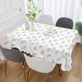 60x120in Square Printed Tablecloth Easy-Care Decorative Table Cloth for ...