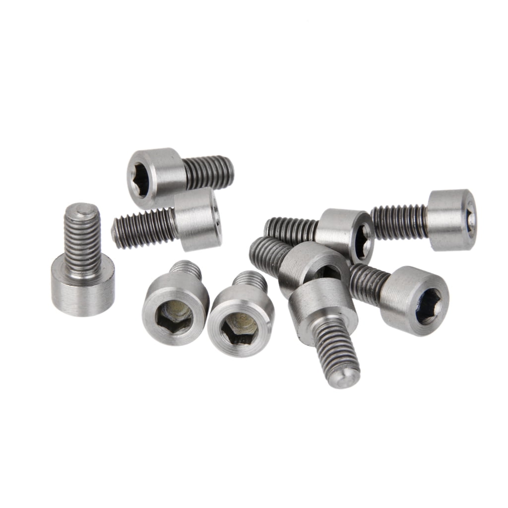M6*10 Titanium Alloy Cap Head Socket Screws Hex Allen Bolts Pack of 10 ...
