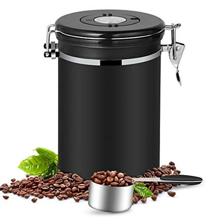 Coffee Canister Container, Airtight Stainless Steel Coffee Storage ...