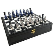 Pirates Vs Royal Navy Pirate Chess Set W Gloss Cherry Color Storage ...