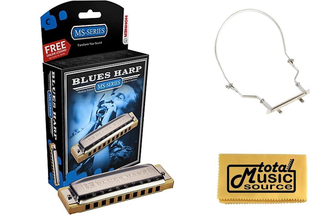 HOHNER Blues Harp MS Harmonica w/ Case, Key of C, Made in Germany, Case ...