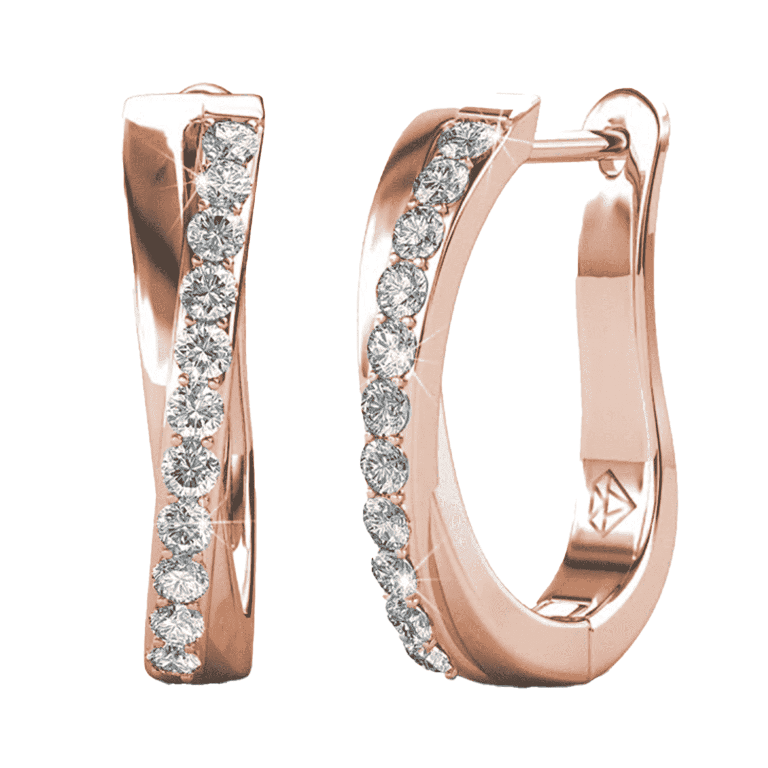 Click here for Cate & Chloe Amaya 18k Rose Gold Plated 16mm Hoop... prices
