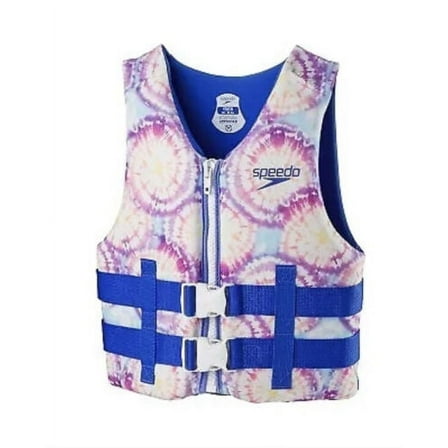 Speedo Kids' Guard Approved Life Jacket Vest - Blue Tie-Dye for ...