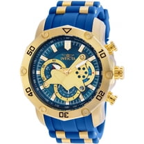 Invicta Men's 22798 Pro Diver Men 50mm Stainless Steel Gold Blue dial ...