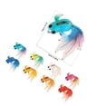 Luxshiny 15Pcs Assorted Color Decorative Figures Cute Simulated Fish ...