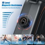 UPGO Magnetic Rowing Machine 350 LB Weight Capacity - Foldable Rower ...