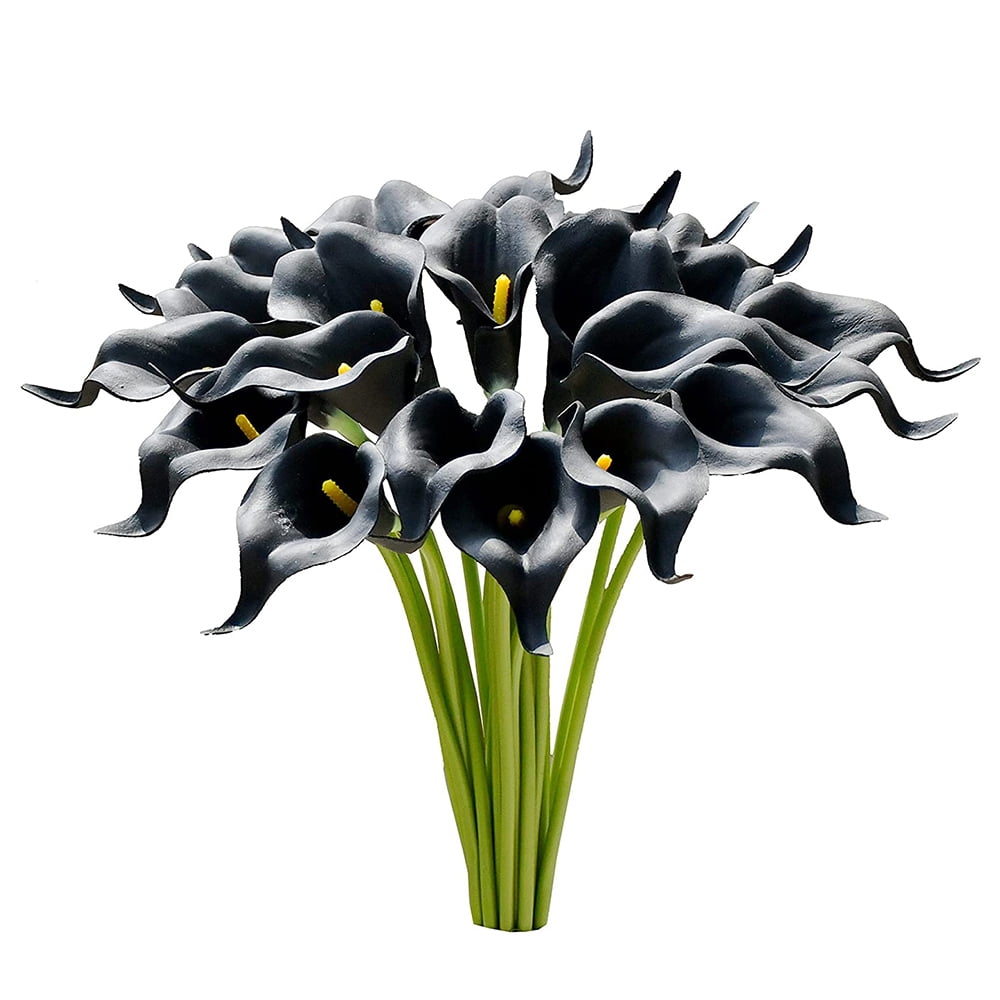 20Pack Artificial Calla Lily Flowers Real Touch Latex Arrangement ...