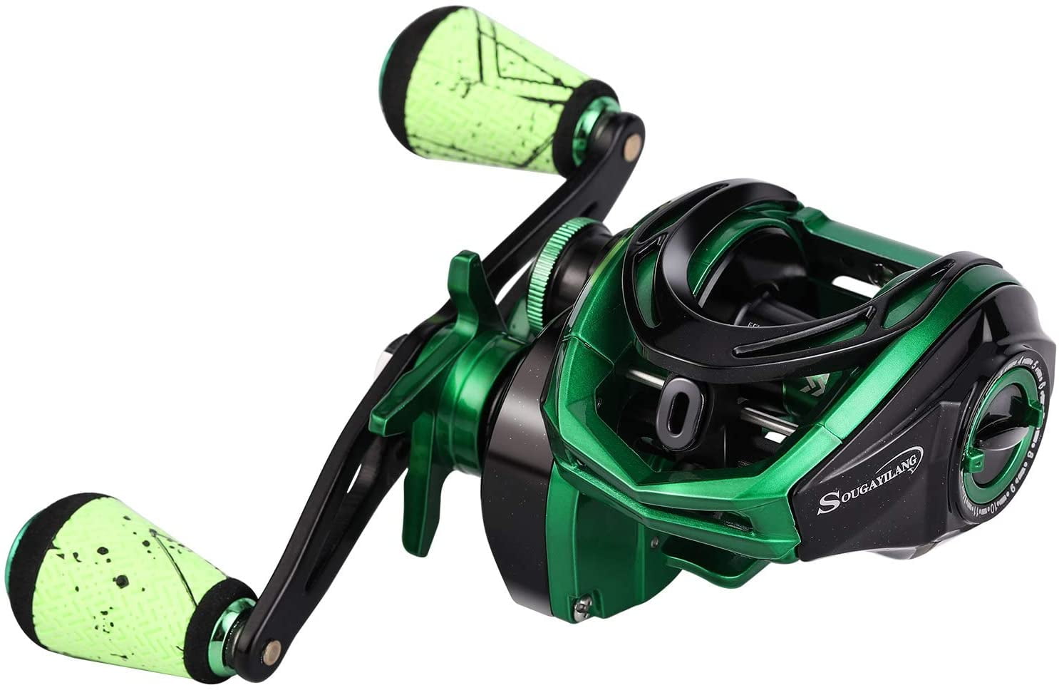 Sougayilang Low Profile Baitcasting Fishing Reel 7.3:1 Gear Ratio Super ...