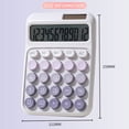 Aesthetic 12Digit Calculator Solar Double Power Supply Compactly Design ...