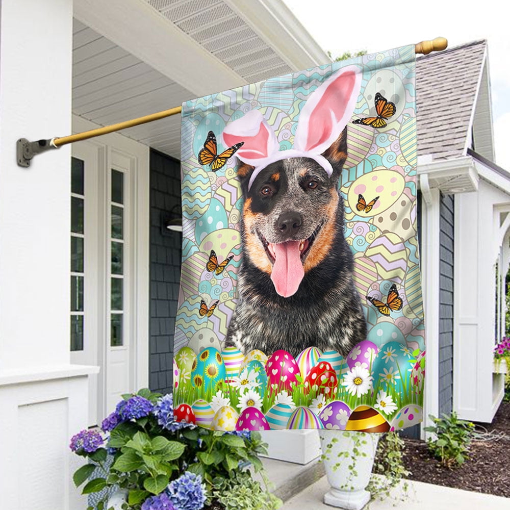 Australian Cattle Heeler Dog Easter Flag QNN486Fv18 - House Flag (29.5 ...