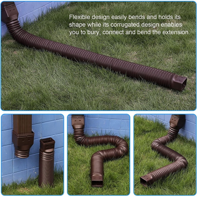 Gutter Downspout KOLAKO Rain Extensions Flexible Drain Plusgutter ...