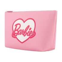 Barbie 2-Piece Women's Makeup Bag, Two Zipper Travel Cosmetic Zipper ...