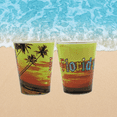 Shot Glass Florida Sunset 1 Count Beach Hut Inc. Brand Souvenirs ...