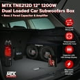 "MTX TNE212D 12"" Car Subwoofer Set: 1200W Sub, 1100W Amp, Audio Kit & Capacitor" - Walmart.com