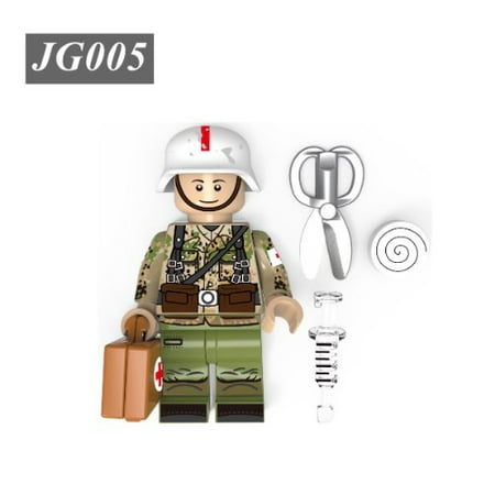 Gprince Lego Minifigures Jg005 Wwii German Minifigures Medical Soldier ...