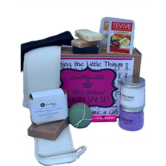 Spa Kit Relaxation Gift Set - Organic Lavender Kit With Handmade Soap ...