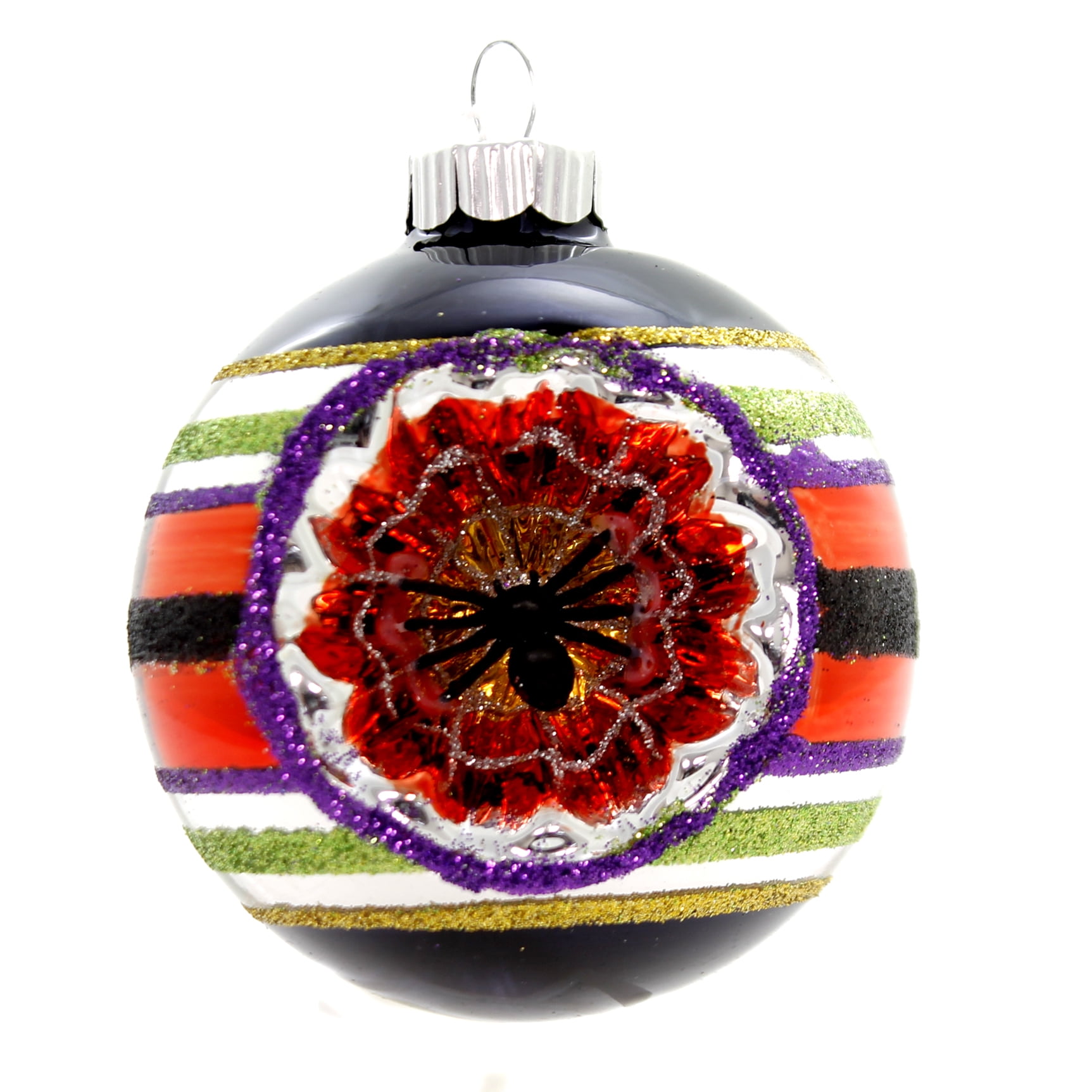 Shiny Brite HALLOWEEN DEC ROUNDS REFLECTOR. Spiders Spooky 4027670 ...