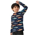 Asxite Toddler Tops Print Long Sleeve Hooded Sun Protection Top With ...