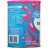 Great Value Raspberry Flavor Iced Tea Drink Mix 23.6 oz makes 10 quarts ...