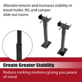 HECASA RV Slide Out Stabilizer Jacks Universal Extendable from 20" - 48 ...