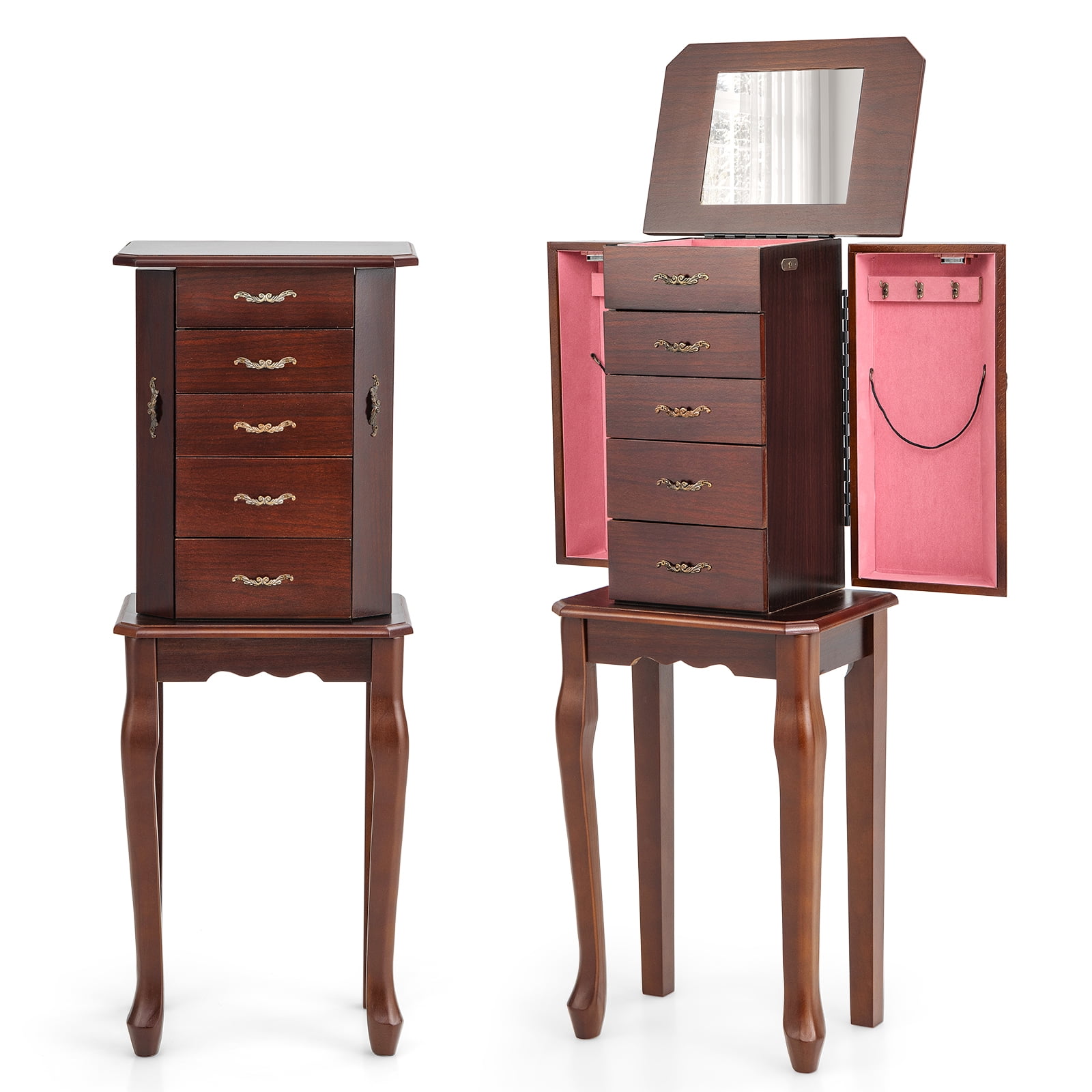 Click here for Topbuy Large Capacity Jewelry Armoire With Flip Up... prices