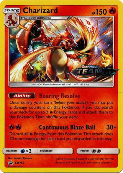 Pokemon Promo Charizard SM158 [Team Up Pre-Release] - Walmart.com