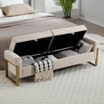 Aemeios 67" Velvet Storage Bench for Bedroom End of Bed with Double ...