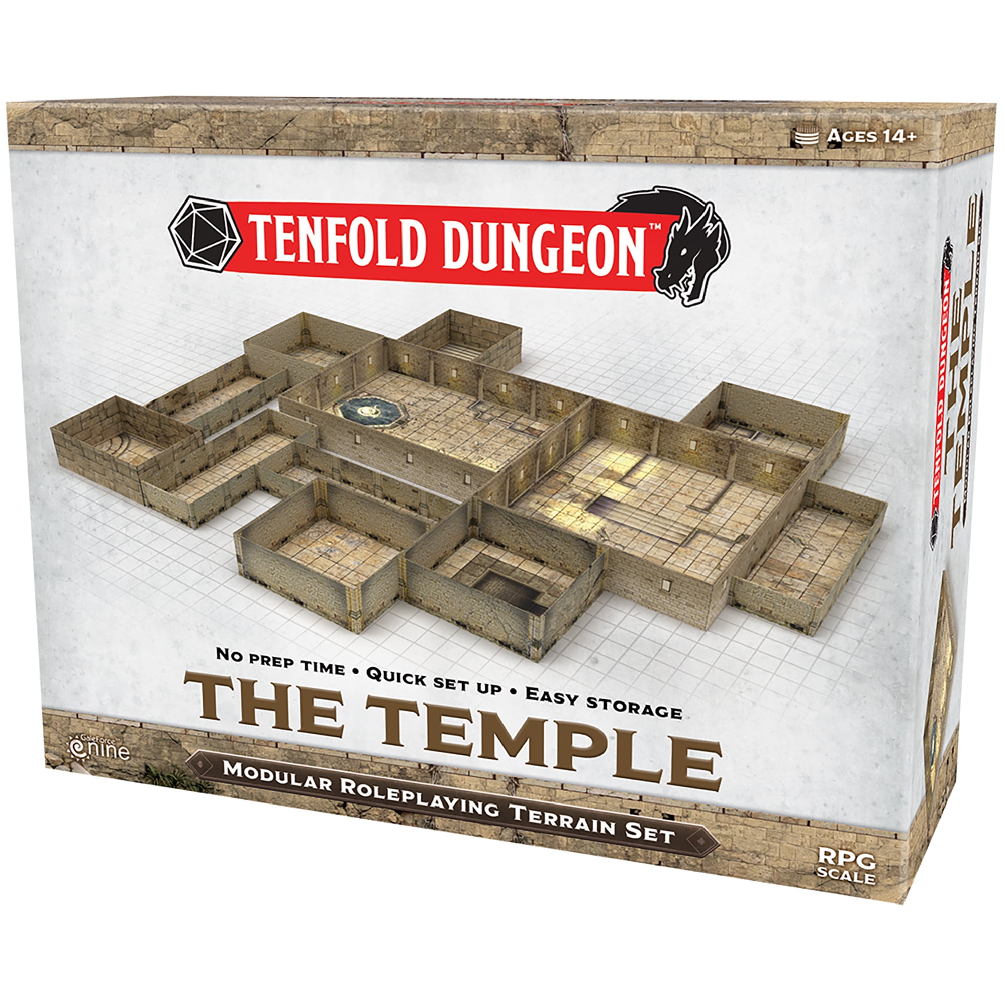 Tenfold Dungeon: The Temple - Modular Roleplaying Terrain Set & 5e RPG ...