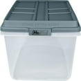 Hefty Hi-Rise 72 Qt. Locking Storage Bins with Latches, Lift Off Lid ...