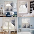 Abstract Swag Curtains Valance and Tier Set, Ink Painting Mottled ...