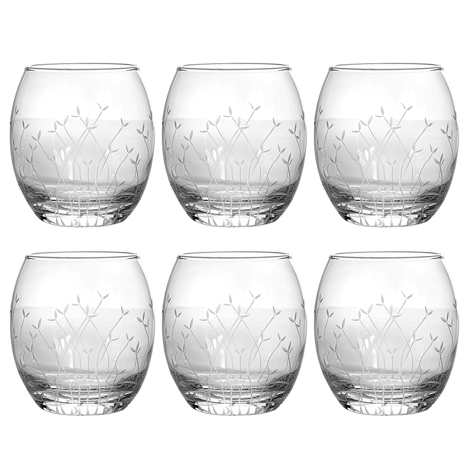 Juice Glasses Drinking Glassware Nova Water Glass set of 6 Clear ...