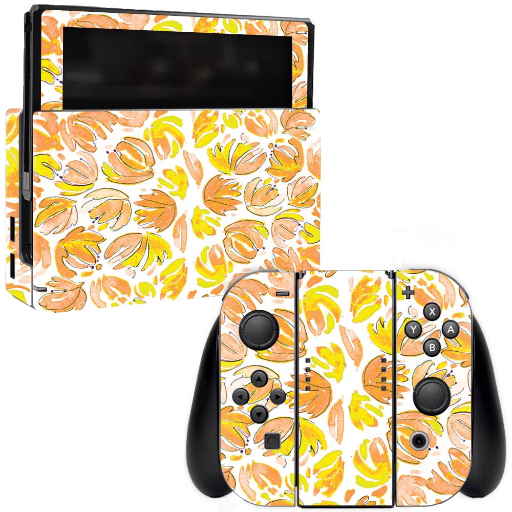 Skin Decal Wrap Compatible With Nintendo Switch Sticker Design Yellow ...